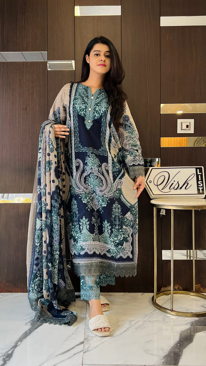 Aayat Pakistani Lawn Set 07 – Vishlist